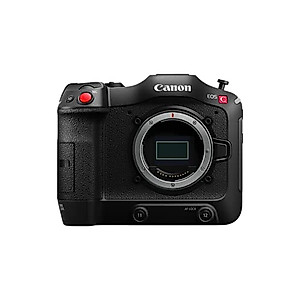Canon EOS C70 Cinema Camera RF Mount - EF Lens Compatibility w/EF-EOS R 0.71x Adapter - 16+ Stops Dynamic Range - ND Filters - RAW Internal Recording - CMOS AF - Face Eye Detection, Subject Tracking