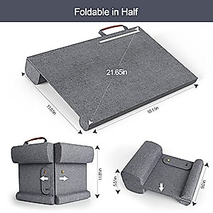 Folding Laptop Lap Desk, Laptop Stand for Lap, Laptop Table for Bed Sofa, Gray