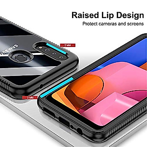 LeYi for Samsung Galaxy S10 Plus Case, Black/Clear