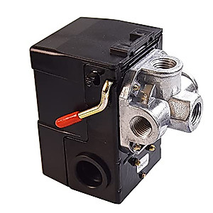 Air Compressor Pressure Switch Control 95-125 PSI 4-Port with Unloader 1/4-95-125