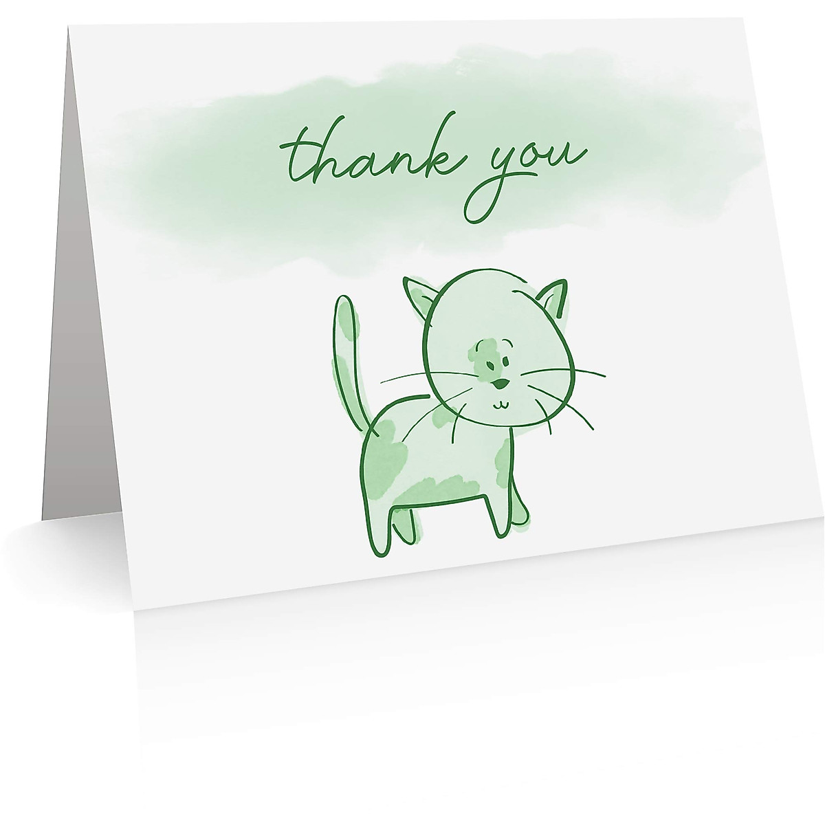 Cats Thank You Note Cards (24 Foldover Cards and Envelopes) Cat Cards