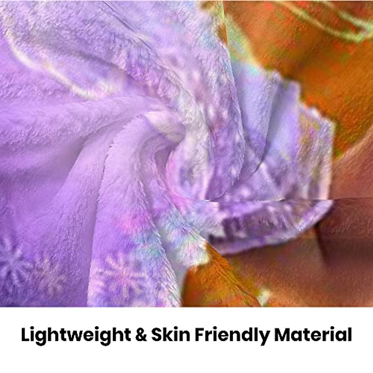 Abyx Fleece Blanket Throw Cute Lightweight Super Soft Cozy Sofa Bed Blankets Microfiber Throws for All Seasons 50''x40'' (ERSFV58-{id})