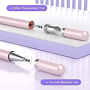 Stylus Pens for Touch Screens, High Precision 2-in-1 Disc Stylus Pen for iPad Compatible with iPhone/iPad/Android/Tablets and All Capacitive Touch Screens