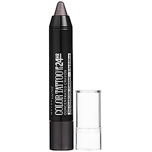 Maybelline Eyestudio ColorTattoo Concentrated Crayon,750 Charcoal Chrome, 0.08 oz.