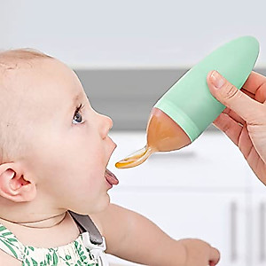 Boon SQUIRT Silicone Baby Food Dispensing Spoon, Mint