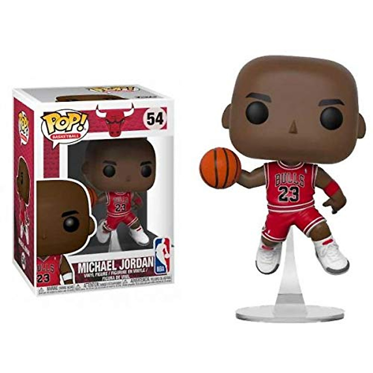 Funko NBA: Chicago Bulls Michael Jordan Pop! Vinyl Figure (Includes Compatible Pop Box Protector Case)