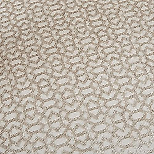 Madison Park Glenwood Upholstered Swivel Counter Stools, Height Kitchen Chair, Solid Wood, Bronze Metal Kickplate Footrest, Back Support, Pipped Fabric, Dining Room Accent Furniture, Cream