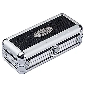 Casemaster Sole Aluminum Slim Profile Dart Case Holds 3 Steel Tip and Soft Tip Darts with Enough Space to Keep Flights in Shape, Features Built-In Pockets for Other Accessories,Black