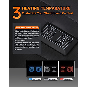 Neveland Men's Lightweight Heated Vest with Battery Pack (Large)