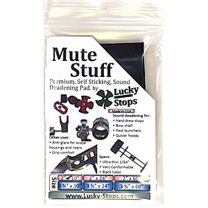 2" x 10" Mute Stuff, Premium, Self Sticking, Sound Deadening, Felt Pad, Silencing