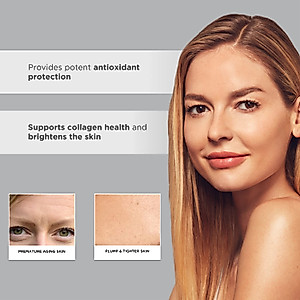 Glytone Age-Defying C+ Advanced Antioxidant Serum - For Fine Lines and Wrinkles - Collagen Health - Paraben-Free & Fragrance-Free - 1 fl. oz.