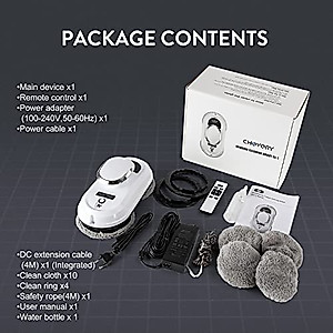 CHOVERY Window Cleaner Robot,Smart Glass Cleaning Robotic with 5600Pa Strong Suction,Remote Control Window Cleaning Robot for Windows/Tiles/Class Door