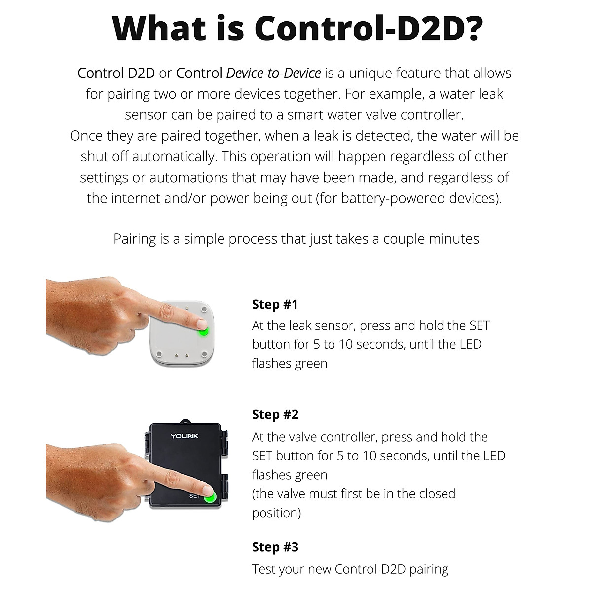 YoLink Remote, 500 Feet World's Longest Range Smart Remote Controller One Button Plugs Switches Outlets Grouping and Controlling, LoRa Enabled Smart Home Automation Device
