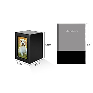 Cuodia: Dog Urn for Ashes,pet urns Wood Boxes Pet Photo Cremation Urn, Pet Urns, Dog Urn,urns for Pets Ashes Dogs,cat urns for Ashes, (Small)…
