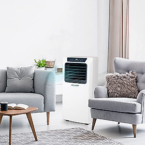 ACCUZONE Maxicool 11,000 BTU (SACC 6,000 BTU) Portable Air Conditioner 3-in-1 AC Portable, Dehumidifier, Fan for Rooms up to 350Sq ft.
