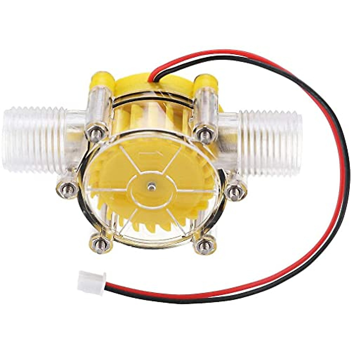 Water Flow Generator Turbine Generator Hydroelectric Micro Hydro Generator 1/2 Inch Portable Water Charger (12V)