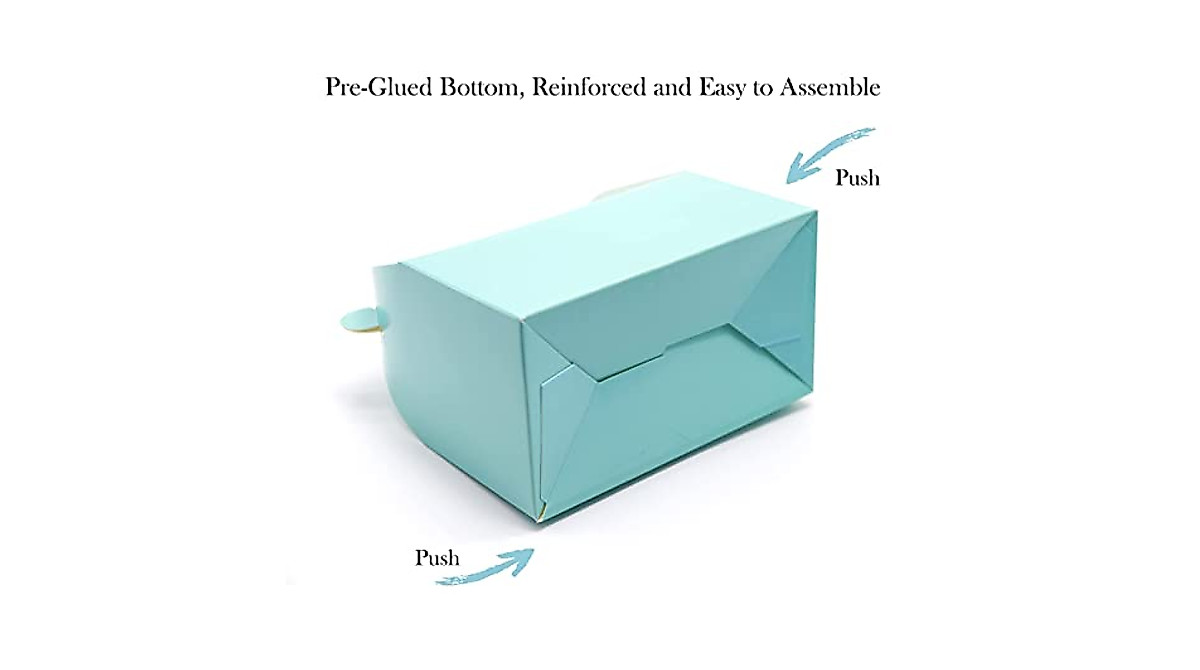 Oletx 50Pcs Blue Gable Gift Boxes - Perfect for Parties