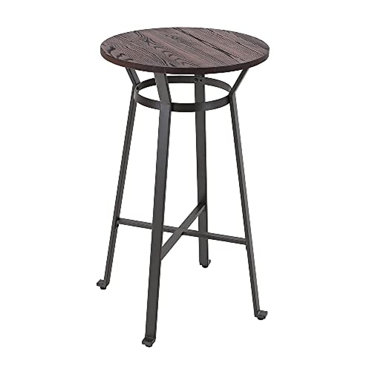 HERA'S PALACE 41.33" Round Bar Table, High Pub Table with Metal Frame, Sturdy & Durable, Modern Bar Height Cocktail Table for Dining Room, Living Room, Bistro, Easy Assembly