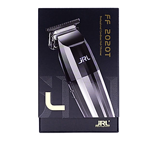 Amazon Series JRL FreshFade 2020T Trimmer - Professional Hair Trimmer w/Cool Blade Technology for Men's Grooming - Rechargeable Trimmer w/Stainless Steel Blades and Corrosion Proof (Silver)