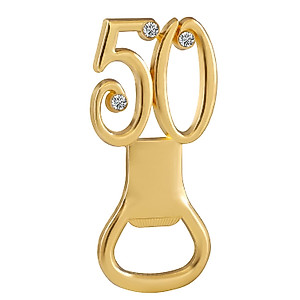 N&B 36pack 50th Birthday Beer Bottle Opener for 50th Birthday Party Favors 50th Wedding Anniversaries Souvenirs Favors Gifts Decorations (36)