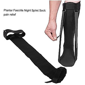 latulipo Foot Compression Sleeve with Adjustable Dual Strap Design - Plantar Fasciitis Brace for Arch Support and Night Splint Dorsiflexion Brace & Calf Stretching Sock