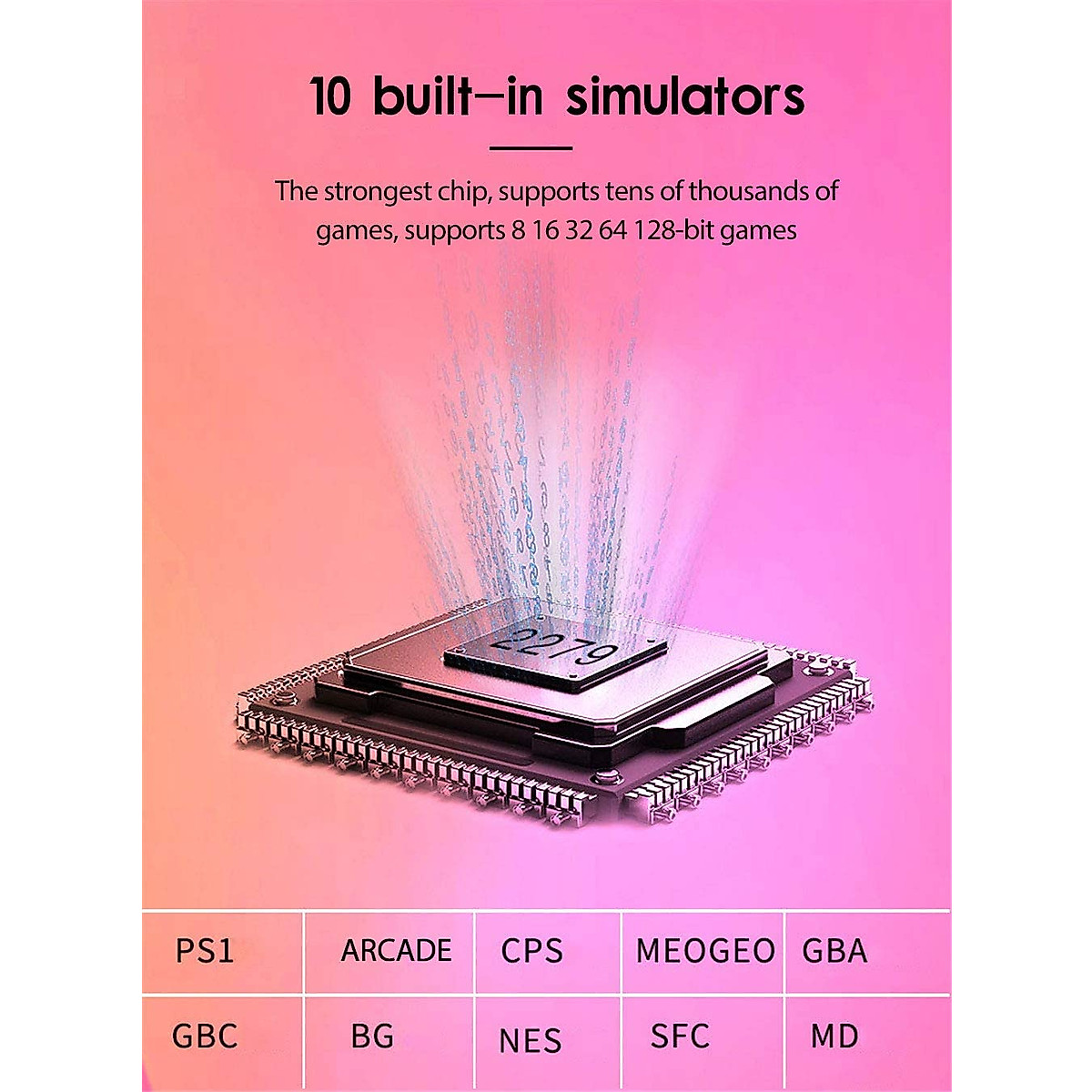 Soso Handheld Game Console 8GB Built in 10000+ Video Games, 4.3 inch HD Portable Game Console, Nostalgic Classic Dual-Shake Game Console, Birthday Xmas Gifts, Multi-Language