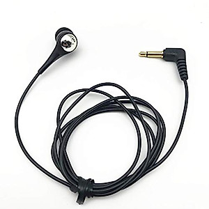 LINHUIPAD K2 Single-Side Earphone Economical Mono Earbuds in Ear Noise Isolating Headphone,3.5mm Plug Reinforced Cord Compatible Android Smartphones MP3 Players