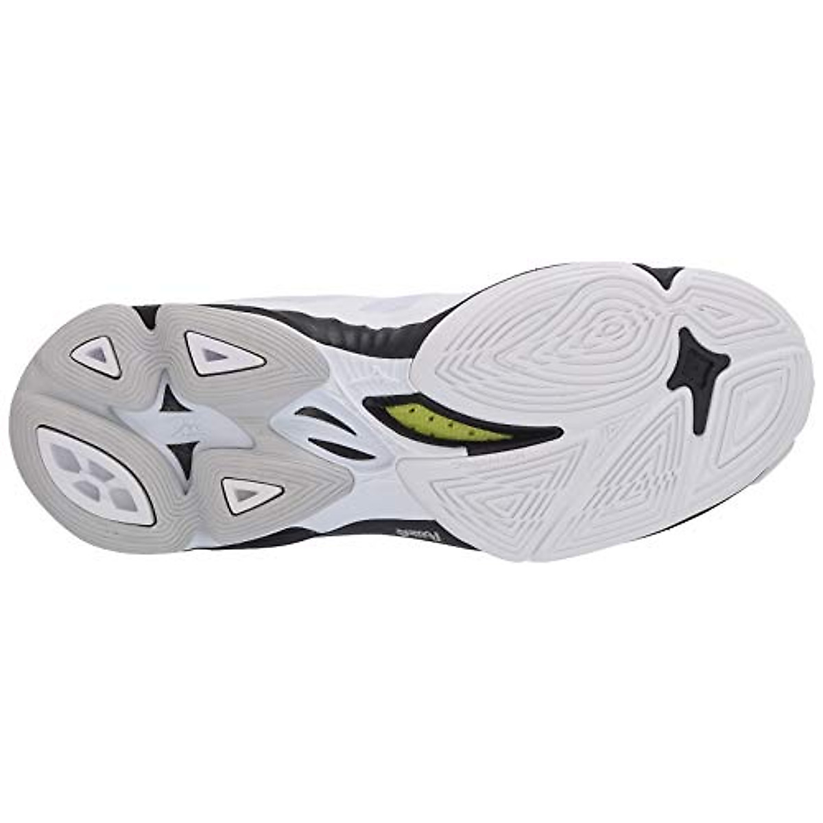 Mizuno womens Wave Lightning Z6 Volleyball Shoe, White/Black, 9.5 US