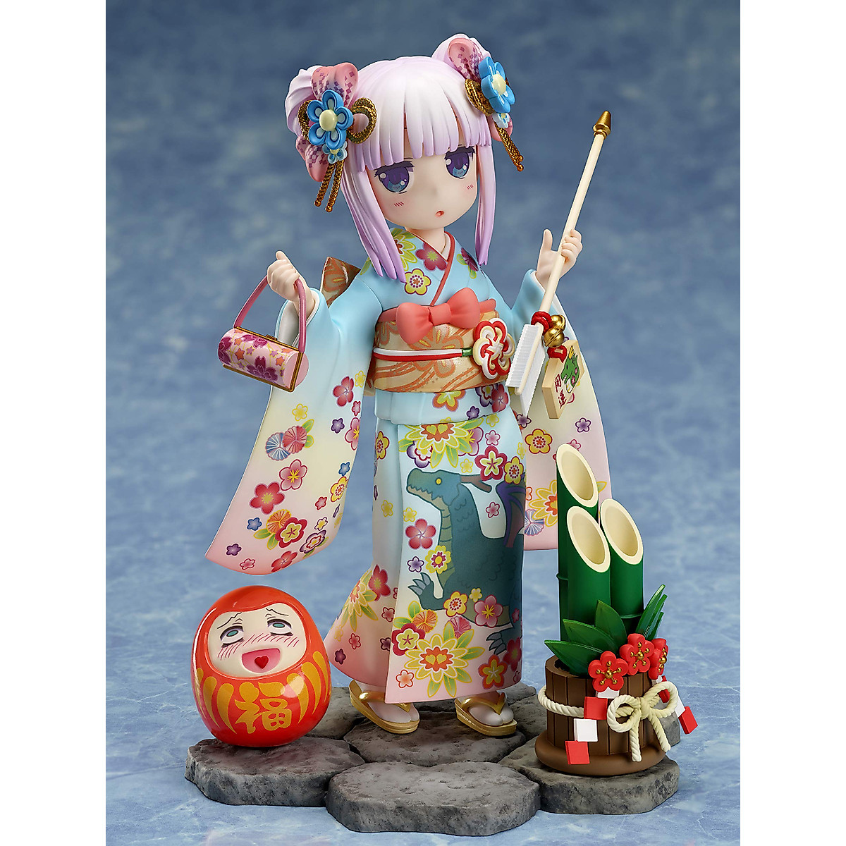 Furyu Miss Kobayashi's Dragon Maid: Kanna (Finest Kimono Version) 1:7 Scale PVC Figure, Multicolor