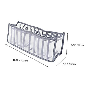 FONDOTIN 1Pc Box storage box partition box transparent lingerie collapsible storage bins clothing storage bags underwear drawer divider Bra Drawer Organizer clothes storage bag fabric sock