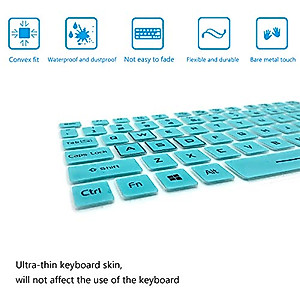 2PCS Keyboard Cover for Acer Nitro 5, Nitro 16 AN16-51/41, Nitro 17 AN17-51/41, Predator Helios 16 18 PH16-71 PH18-71, Predator Helios 300 PH315-55/54/53 PH317-53/54, Nitro 5 AN515-58/57/56/55//45/44