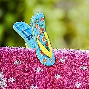 Beach Towel Clips, 1PCS Portable Towel Clips, Flip Flop Windproof Clips Clothespins Peg Clamps Chip Clips, Secure Clips for Beach Chairs Sunbeds or Pool Lounges
