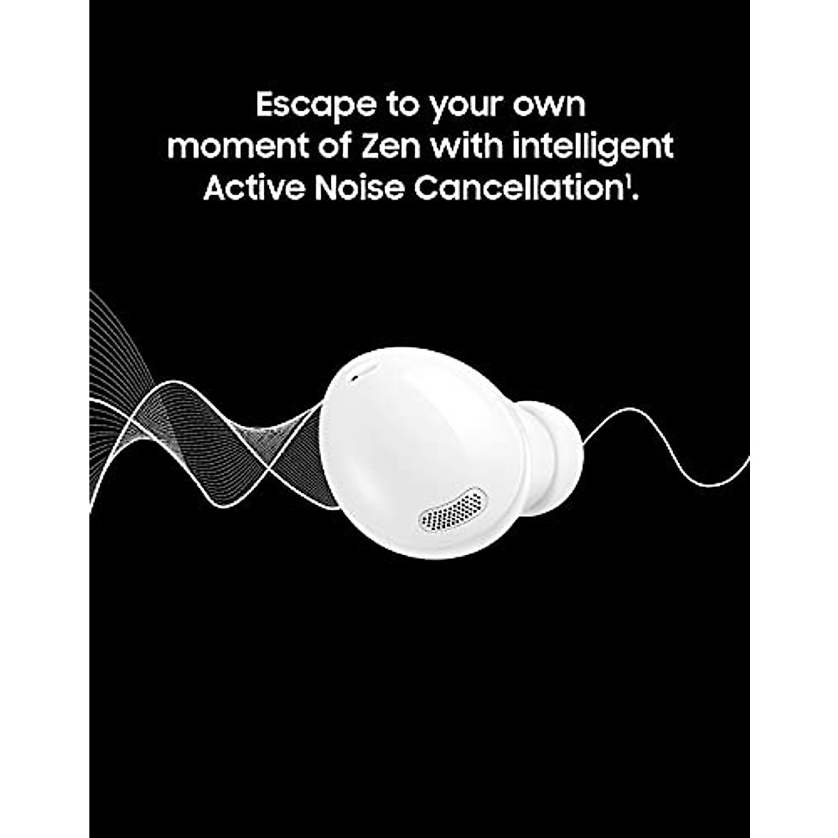 SAMSUNG Galaxy Buds Pro True Wireless Bluetooth Earbuds w/ Noise Cancelling, Charging Case, Quality Sound, Water Resistant, Long Battery Life, Touch Control, US Version, White