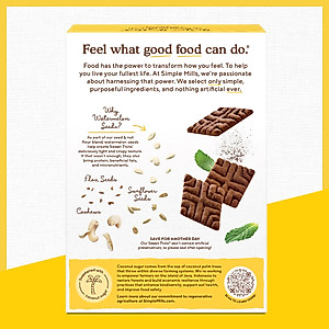 Simple Mills Sweet Thins Cookies, Seed and Nut Flour, Mint Chocolate - Gluten Free, Paleo Friendly, Healthy Snacks, 4.25 Ounce (Pack of 1)