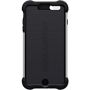Ballistic for iPhone 6S Plus / 6 Plus Holster Case,TJ Tough Jacket Maxx, Screen Protector, Rugged and Heavy Duty Defender Cover W/Belt Clip Holder (Black/White)