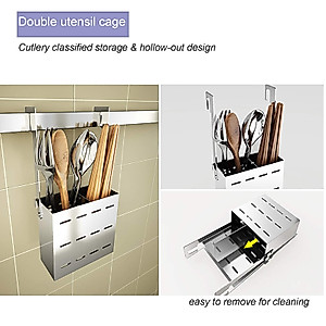 Hanging Dish Drying Rack Orgainzer Set Wall Mount Over the Sink with Utensil Holder, Colture Kitchen Dishes Plate shelf Organizers with Removable 2 Tier Fruit Basket, 304 Stainless Rust Proof