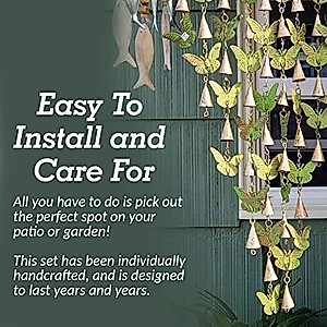 Ancient Graffiti ANCIENTAG1109 Shimmering Bells Butterflies (Set of 1)