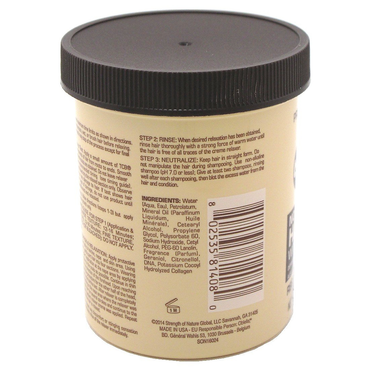 Tcb Hair Relaxer No Base Creme 7.5 Ounce Regular Jar (Pack of 2)