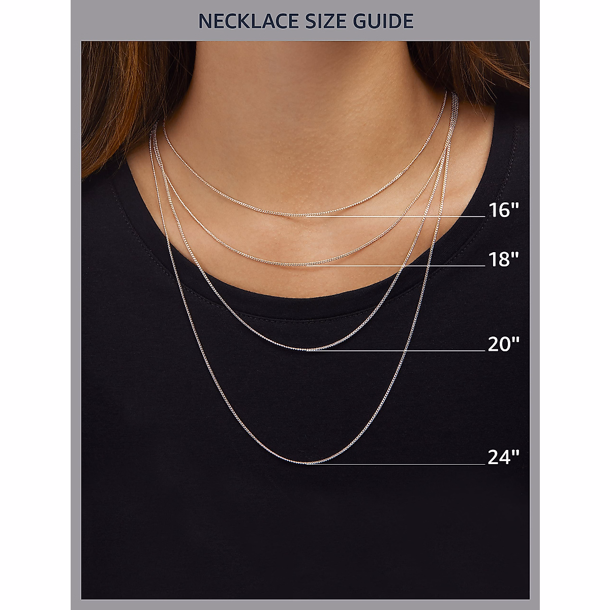 Amazon Essentials Sterling Silver Dark Blue Pressed Flower Round Pendant Necklace, 16' (previously Amazon Collection)