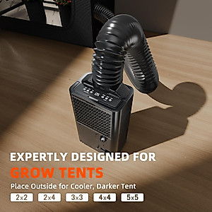 Spider Farmer Dehumidifier with Drain Hose and Pump 2000 Sq.ft Deshumidificador Smart Humidity Control & Display, Air Duct, 24H Timer Powerful Moisture Removal for Basement Home and Grow Tent (Update)