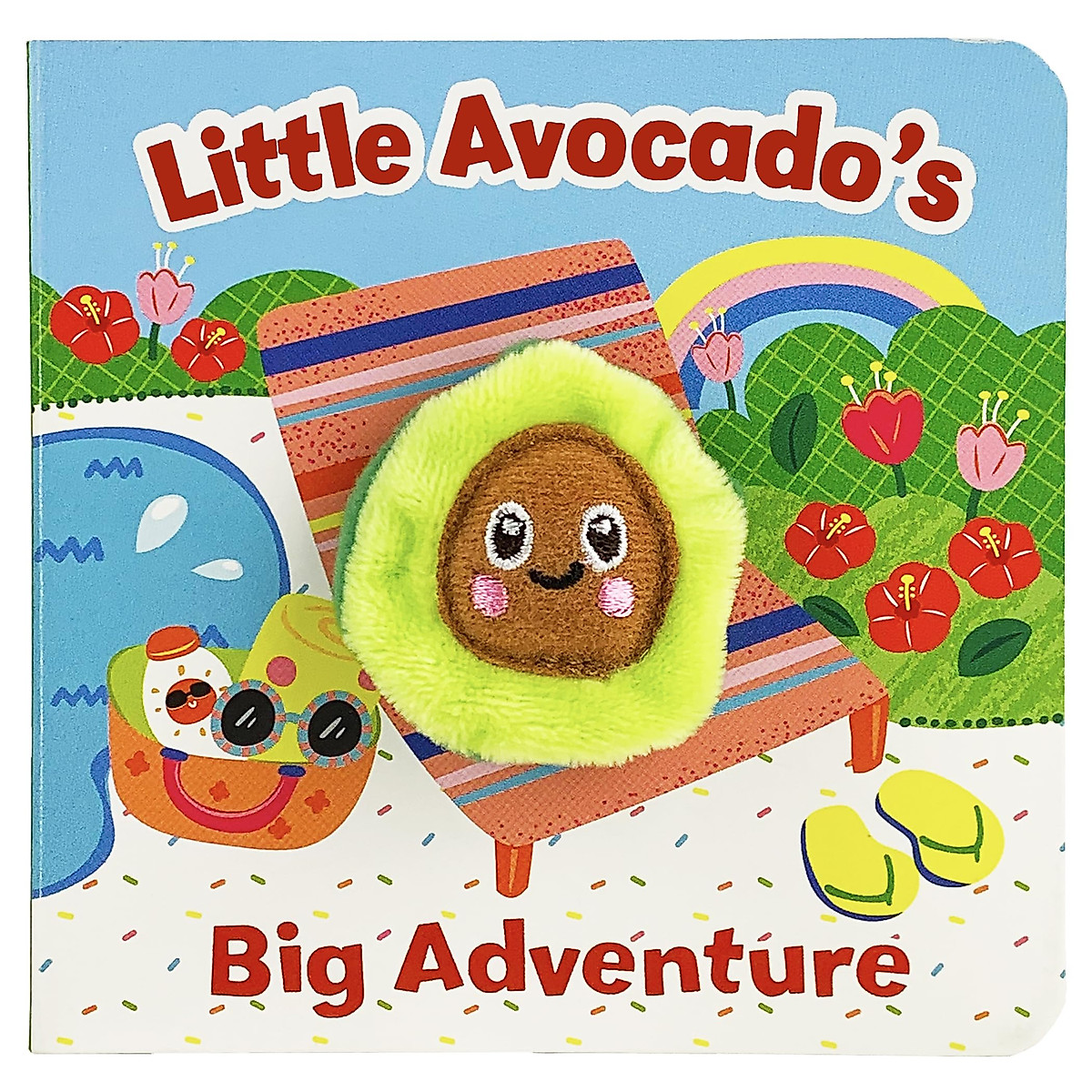 Little Avocado's Big Adventure Finger Puppet Board Book, Ages 1-4