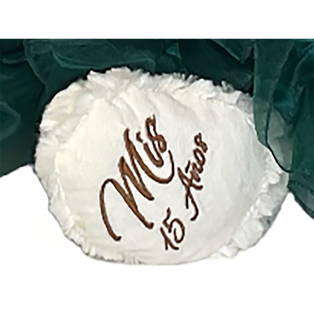 KINNEX COLLECTIONS SINCE 1997 20" Quince Anos Quinceanera Last Doll Teddy Bear with Dress (Centerpiece) ~ ARC16831-33R (Emerald Green)