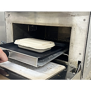 OvenGem® Molded, Seamless Tray/Basket - 11.25" X 11.25" X 0.75"(H) PTFE (Black) - PATENTED (10, Browning Tray)