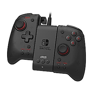 HORI Split Pad Pro Attachment Set - Ergonomic Controller for Handheld Mode & Wired Controller - Officially Licensed By Nintendo - Nintendo Switch;