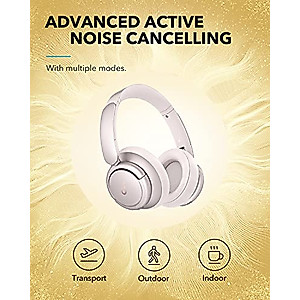 Soundcore Life Q35 Active Noise Cancelling Bluetooth Headphones with 40H Playtime and LDAC Hi-Res Audio - For Home, Work, Travel
