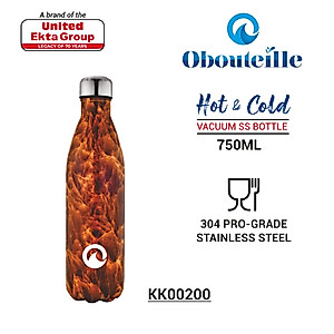 Obouteille Stainless Steel Vacuum Insulated Bottle - Timber 1 - 750 ml