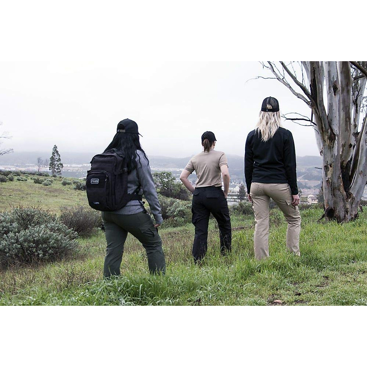 LA Police Gear Women's Operator Tactical Pant, Elastic Waistband Uniform Cargo Pants for Women, Ladies' Durable Work Pants - Black - 6 - Regular