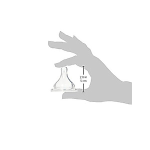 Joovy Boob Nipples with Elongated Shape to Mimic Mom and Available in 5 Flows Including X-Cut Extra Fast Flow for Thicker Foods - Compatible with Joovy Boob Bottle Line (Clear, Stage 2, 2 Count)