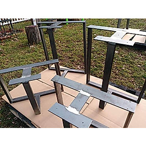 metal table legs -t shaped table base -industrial table base -metal legs for table -rustic table legs -trestle table legs -trestle base -modern table legs