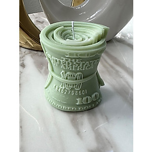 100 Dollar Bill/Money Candle, Natural Soy wax/Beeswax, Decorative Candle, Can be used as a Gift or home décor (No Fragrance)